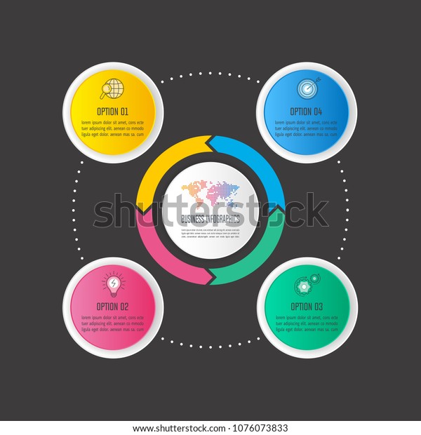 Creative Concept Infographic 4 Options Parts Stock Vector (Royalty Free ...
