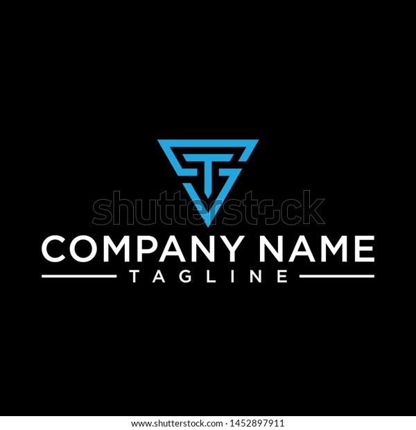 Creative Design Lines Form Triangle St Stock Vector (Royalty Free ...