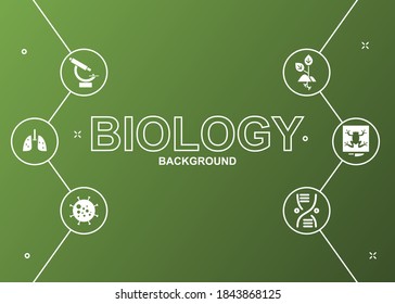 Creative Gradient Background Biology Theme Stock Vector (Royalty Free ...