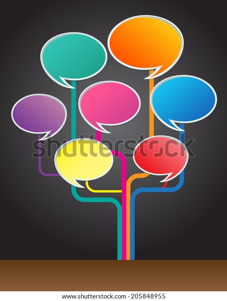 Creative Idea Concept Design Tree Chart Stock Vector (Royalty Free ...