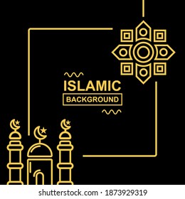 Creative Islamic Background Design Easy Edit Stock Vector (Royalty Free ...