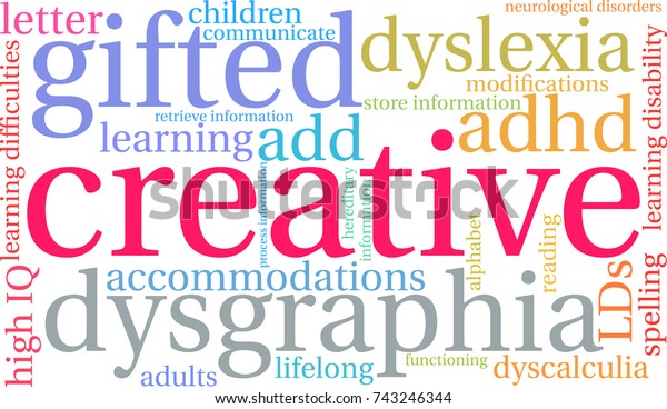 Creative Learning Disability Word Cloud On Stock Vector (Royalty Free ...