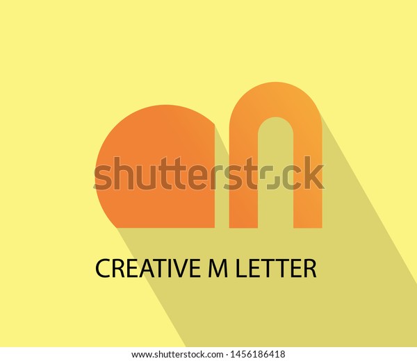 Creative Letter M Shadow Stock Vector (Royalty Free) 1456186418 ...