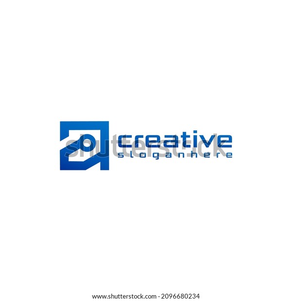 Creative Logo Lowercase Letter Technology Stock Vector (Royalty Free ...