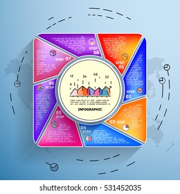 Creative Pie Chart Business Data Visualization Stock Vector (Royalty ...