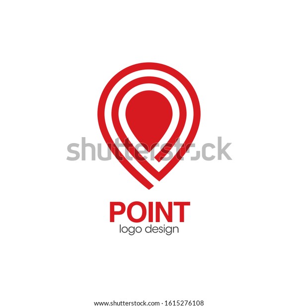 Creative Point Map Logo Icon Vector: vector de stock (libre de regalías ...