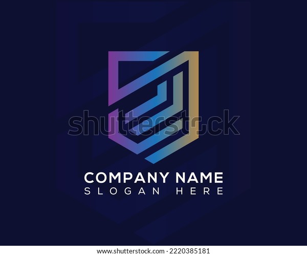Creative Polygon Shape Logo Design Icon Stock Vector (Royalty Free ...