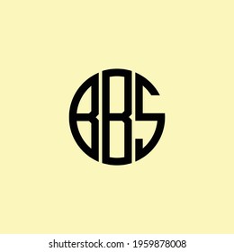 Creative Rounded Initial Letters Bbs Logo Stock Vector (Royalty Free ...