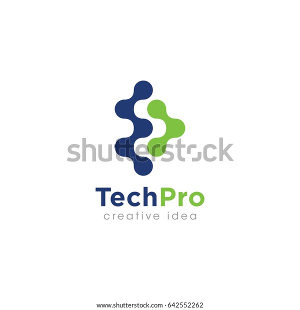 Creative Technology Concept Logo Design Template Stock Vector (Royalty ...