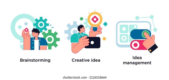 Creative Thinking Abstract Concept Vector Illustration Stock Vector ...