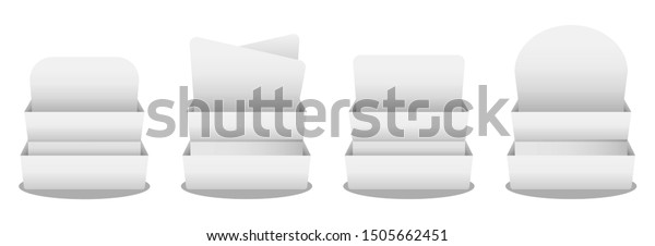Creative Vector Illustration Empty Store Shelves Stock Vector (Royalty ...