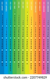 22,630 Rainbow Calendar Images, Stock Photos & Vectors | Shutterstock