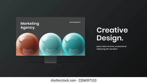 Premium Monitor Mockup Web Project Template Stock Vector (Royalty Free) 2220638223 | Shutterstock