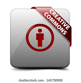 Creativecommons Cc By Button Stock Vector (Royalty Free) 145730891 ...