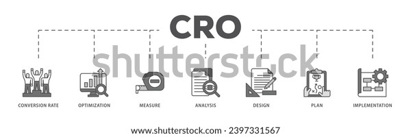 Cro Infographic Icon Flow Process Which Stock Vector (Royalty Free ...