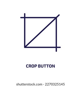 Crop Button Icon User Interface Collection Stock Vector (Royalty Free ...