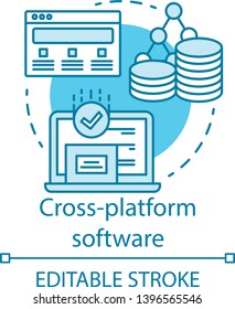 Cross Platform Software Development Concept Icon Stock Vector (Royalty Free) 1395566099 ...