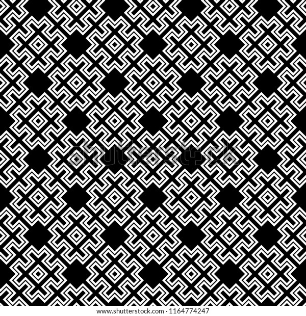 Cross Shapes Backdrop Crosses Background Folk Stock Vector (Royalty ...