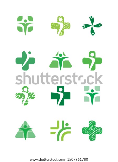 Cross Vector Collection Abstract Plus Symbol Stock Vector (Royalty Free ...