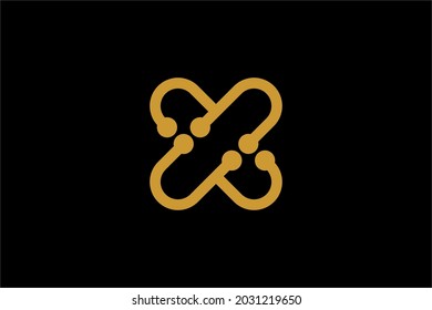 Cross X Logo Design Vector Letter Stock Vector (Royalty Free ...