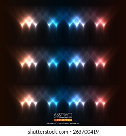Crossing Lights Texture Stock Vector (Royalty Free) 263700419 ...