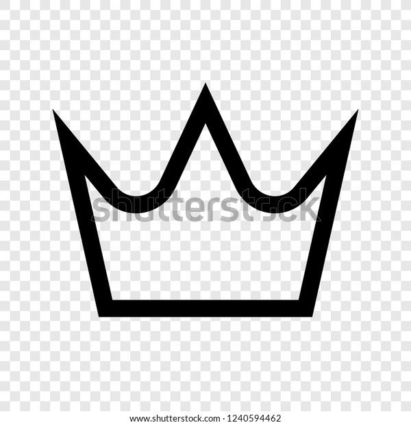 Crown Vector Icon Transparent Grid Stock Vector (Royalty Free ...