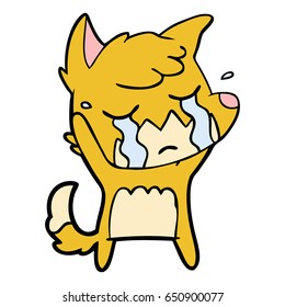 Crying Fox Cartoon Stock Vector (Royalty Free) 650900077 | Shutterstock