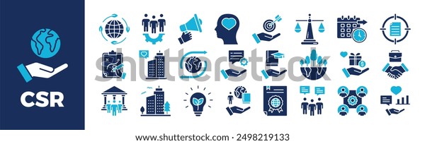 Csr Icon Set Design Elements Business Stock Vector (Royalty Free ...