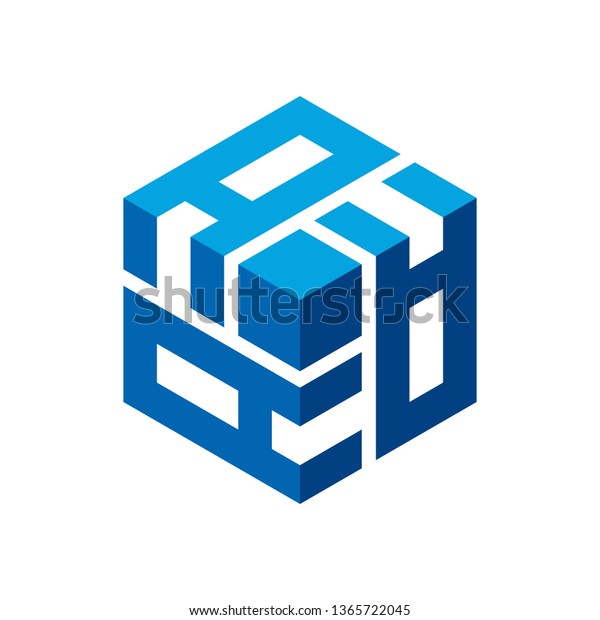 Cube Icon Logo Vector Template Stock Vector (Royalty Free) 1365722045 ...
