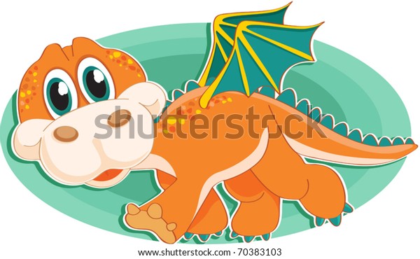 Curious Dragon: vector de stock (libre de regalías) 70383103 | Shutterstock