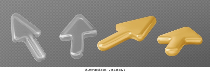 Realistic 3d Set Blue Arrow Cursors Stock Vector (Royalty Free) 2299960785 | Shutterstock