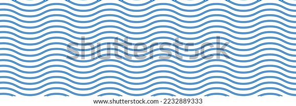 Curved Wave Lines Pattern On White Stock Vector (Royalty Free ...