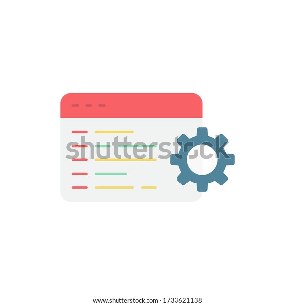 Custom Coding Symbol Programming Vector Icon Stock Vector (Royalty Free ...