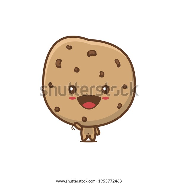 Cute Cookie Characters Vector Cartoon Illustration Stock Vector ...