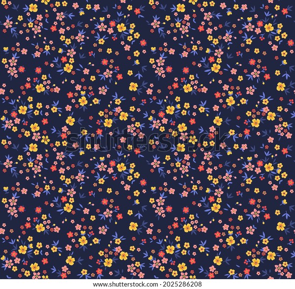 Cute Floral Pattern Small Flower Seamless Stock Vector (Royalty Free ...