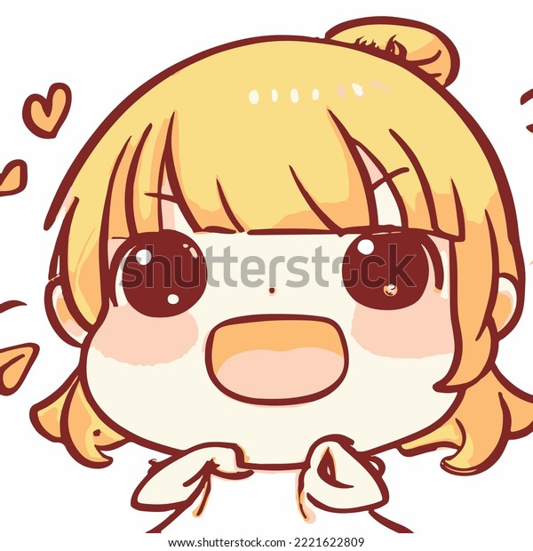 Cute Girl Vector Illustration Vector Cartoon Stock Vector Royalty Free 2221622809 Shutterstock 
