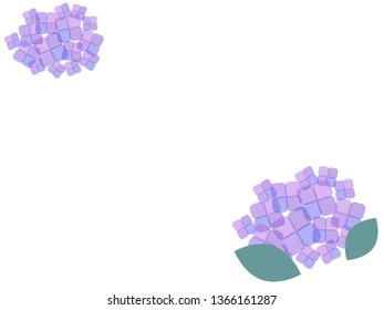 Cute Hydrangea Background Stock Vector (Royalty Free) 1366161287 ...