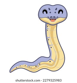 Cute Killer Clown Ball Python Cartoon Stock Vector (Royalty Free ...