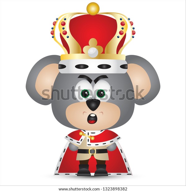 Cute Nutcracker Mouse King Cartoon Character Stock Vector (Royalty Free ...