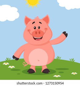 927 Pig Waving Images, Stock Photos, 3D objects, & Vectors | Shutterstock