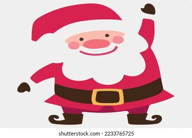 Cute Santa Vector Colored Stock Vector (Royalty Free) 2233765725 ...