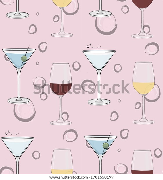 Martini Glass Print: Over 4,680 Royalty-Free Licensable Stock Vectors ...