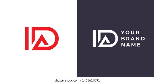 D Monogram Logo Designsimple Minimal Modern Stock Vector (Royalty Free ...