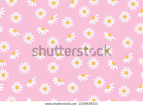 Daisy Flower Pattern Design Vector Seamless Stock Vector (Royalty Free ...