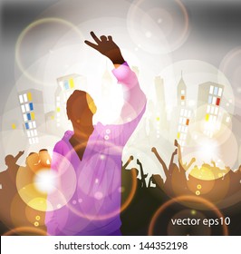 Night Party Illustration Stock Illustration 375465376 | Shutterstock