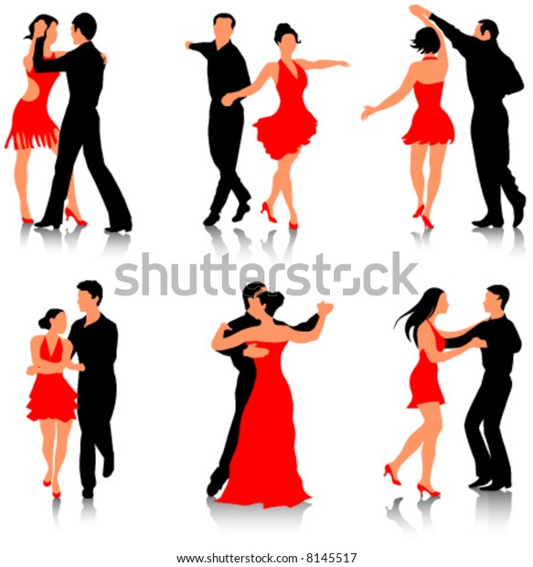48 Silhouette Couple Dance Turns Images, Stock Photos, 3D objects ...
