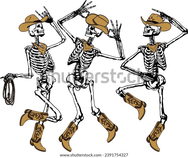 4,328 Skeleton Cowboy Stock Vectors and Vector Art | Shutterstock