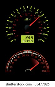 Dashboard Dial Stock Vector (Royalty Free) 33477826 | Shutterstock
