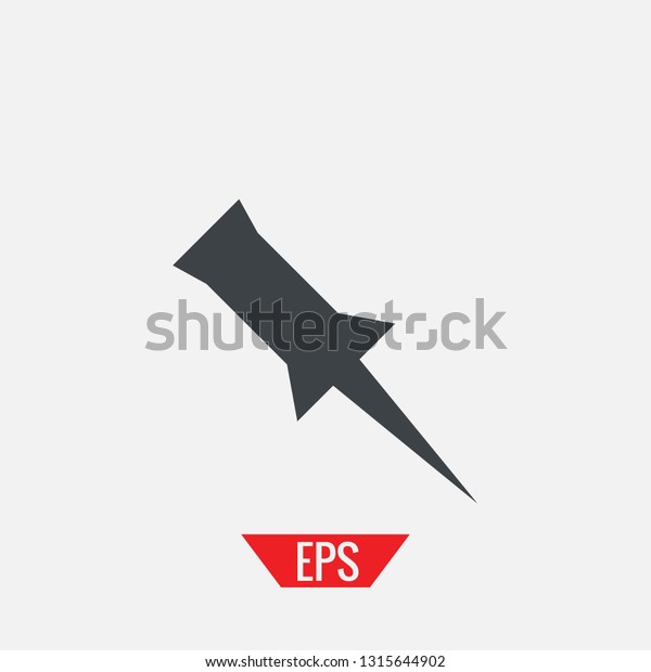 Dashboard Pin Vector Icon Stock Vector (Royalty Free) 1315644902 ...