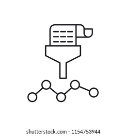 Data Collection Vector Outline Icon Design Stock Vector (Royalty Free ...